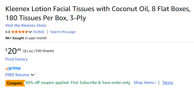 HURRY! – Kleenex Ultra Soft of Lotion Facial Tissues with Coconut Oil ...